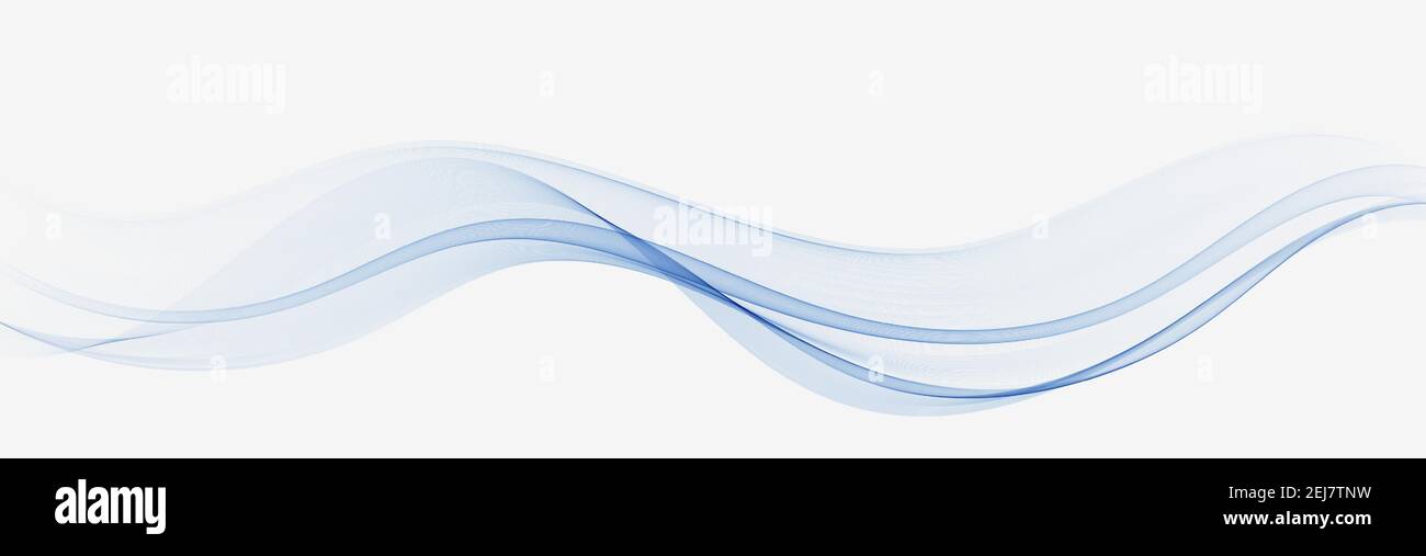 Abstract blue wave vector background blue wave flow Stock Vector Image ...