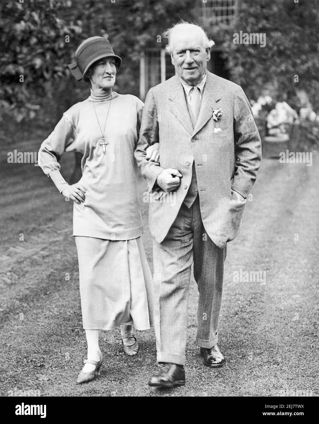 HERBERT ASQUITH (1852-1928) British Liberal statesman with his second ...