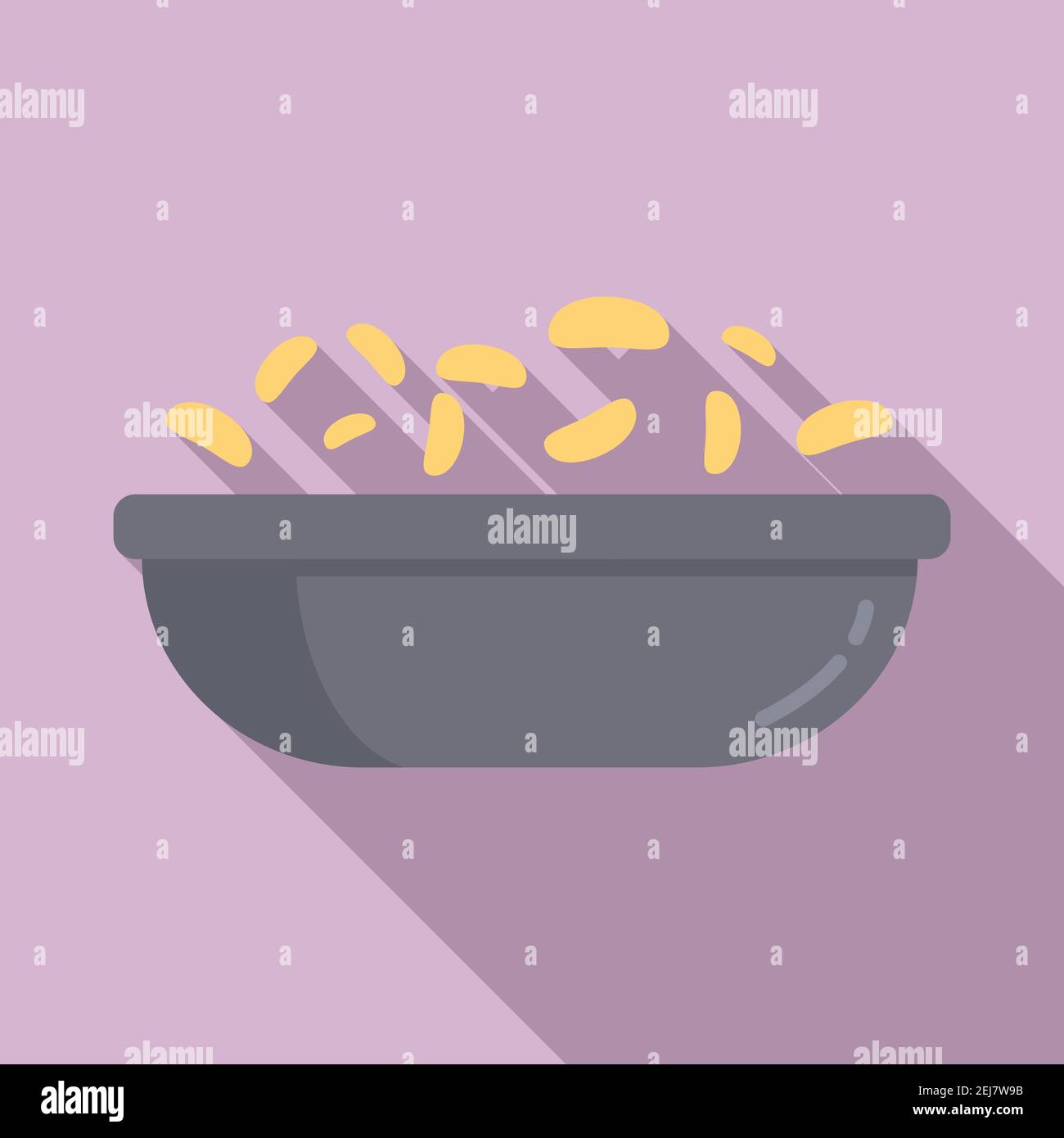 Breakfast cereal flakes icon, flat style Stock Vector Image & Art - Alamy