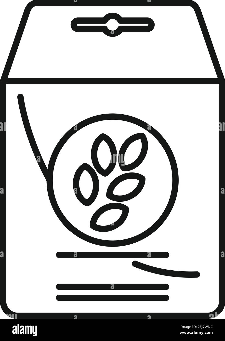 Cereal flakes muesli icon, outline style Stock Vector Image & Art - Alamy