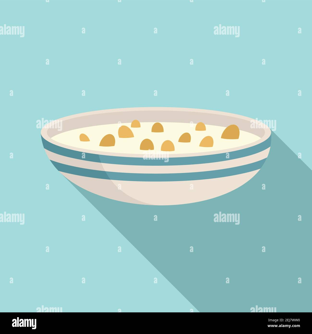 Chocolate corn flakes milk Stock Vector Images - Alamy