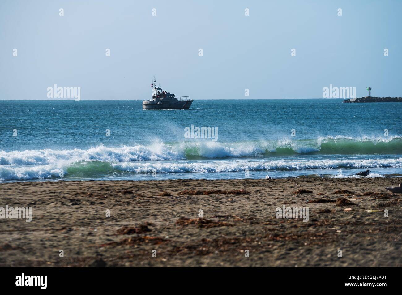 Windy day boat hi-res stock photography and images - Alamy