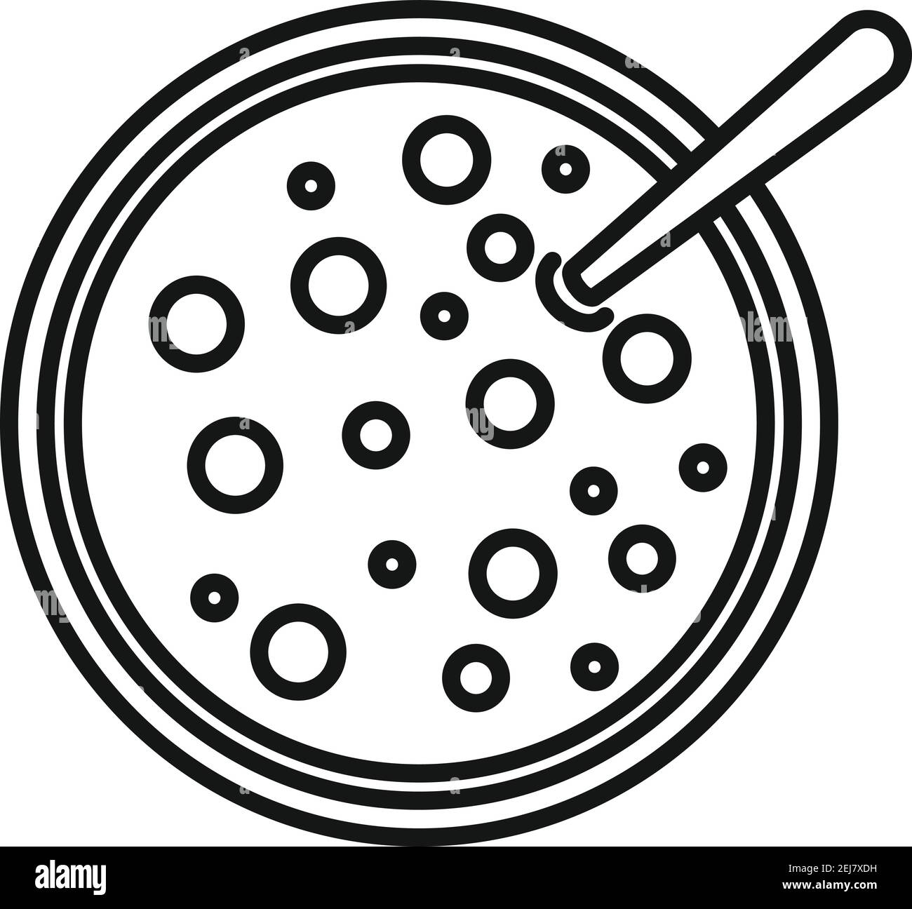 Top view cereal flakes icon, outline style Stock Vector Image & Art - Alamy