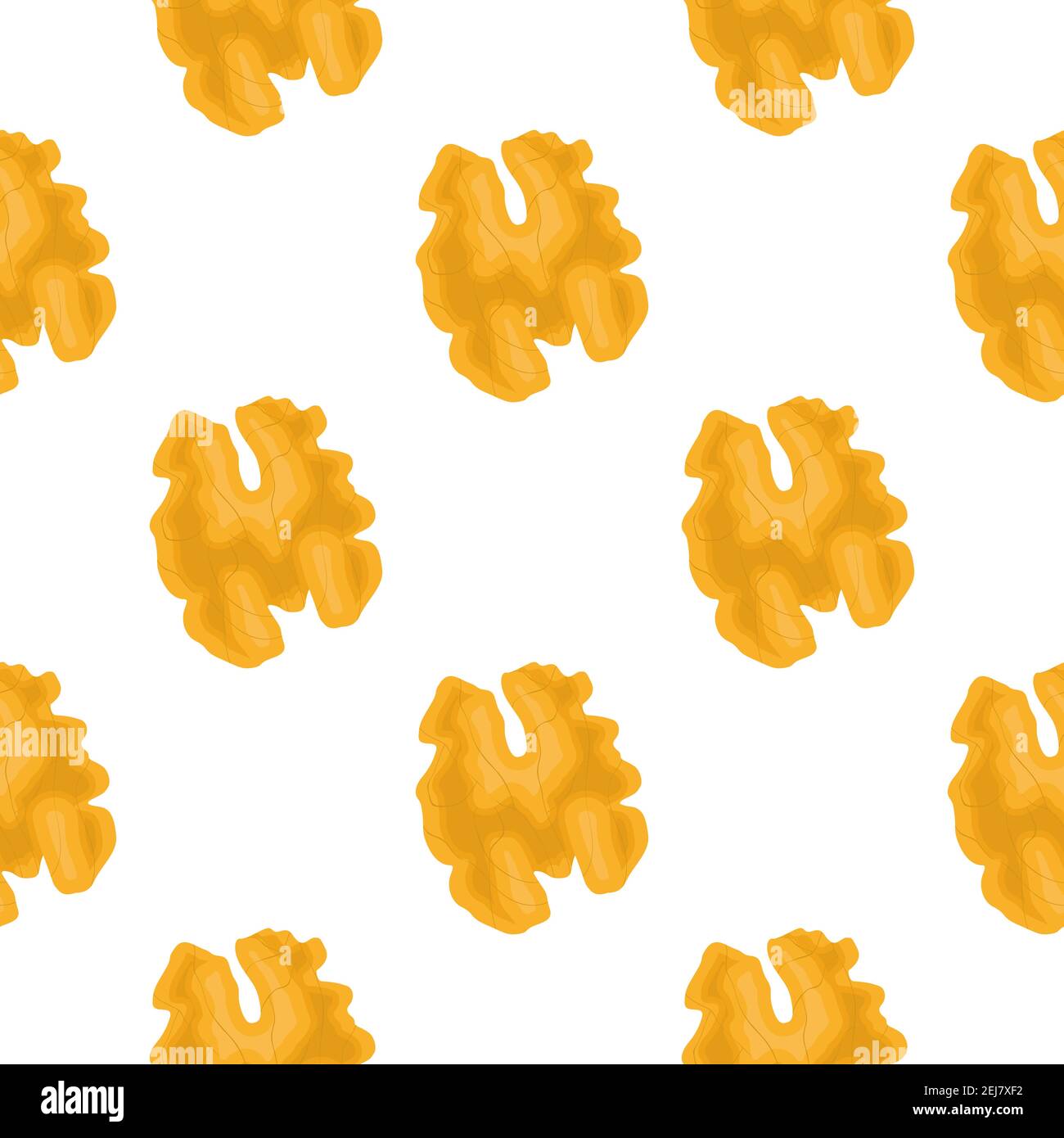 Illustration on theme big pattern identical types walnut, nut equal ...