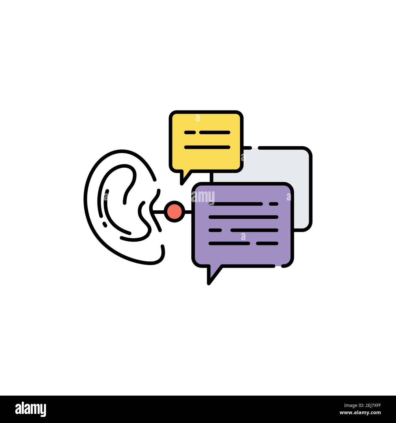 Rumors olor line icon. Pictogram for web page, mobile app, promo. UI UX ...