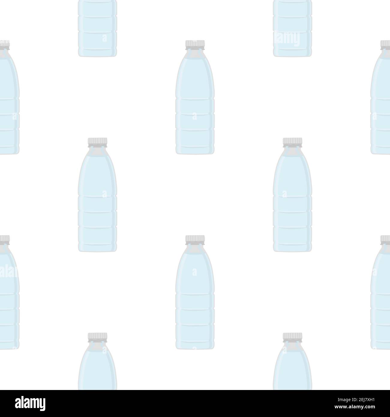 Illustration on theme set identical types plastic bottles for drinking ...