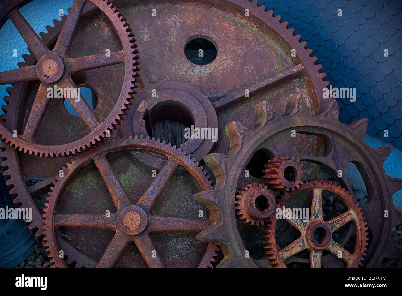 Mechanism from old gears hi-res stock photography and images - Alamy