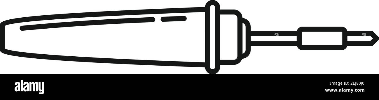 Soldering braze icon, outline style Stock Vector Image & Art - Alamy