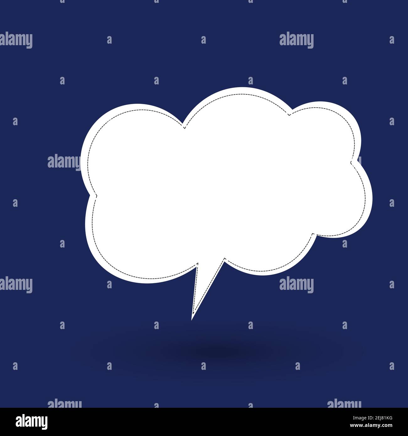 Black and white hand drow speech bubble. Cartoon Vector illustration ...