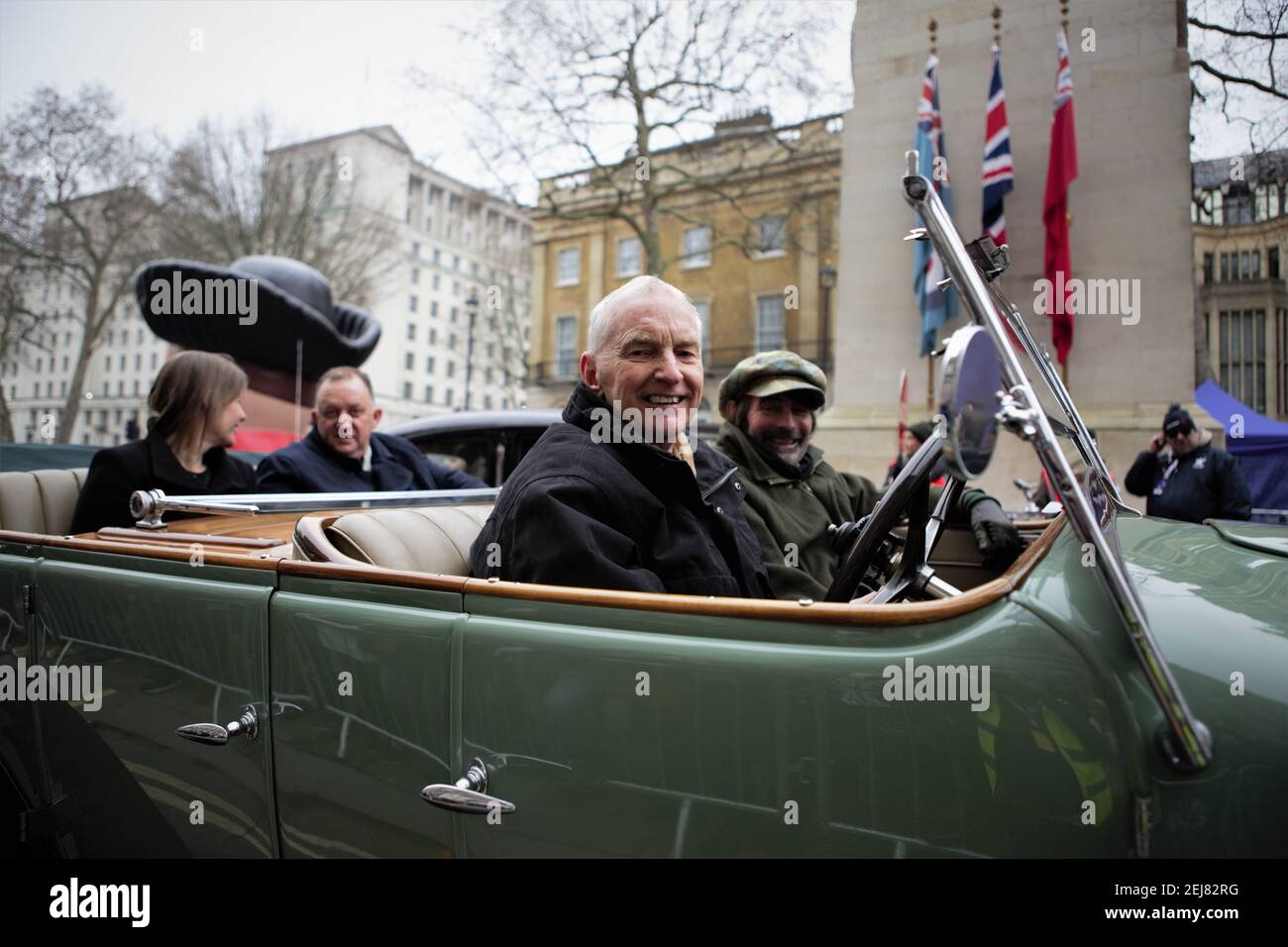 Members of the Rolls Royce Club take part during the parade. The 34th ...