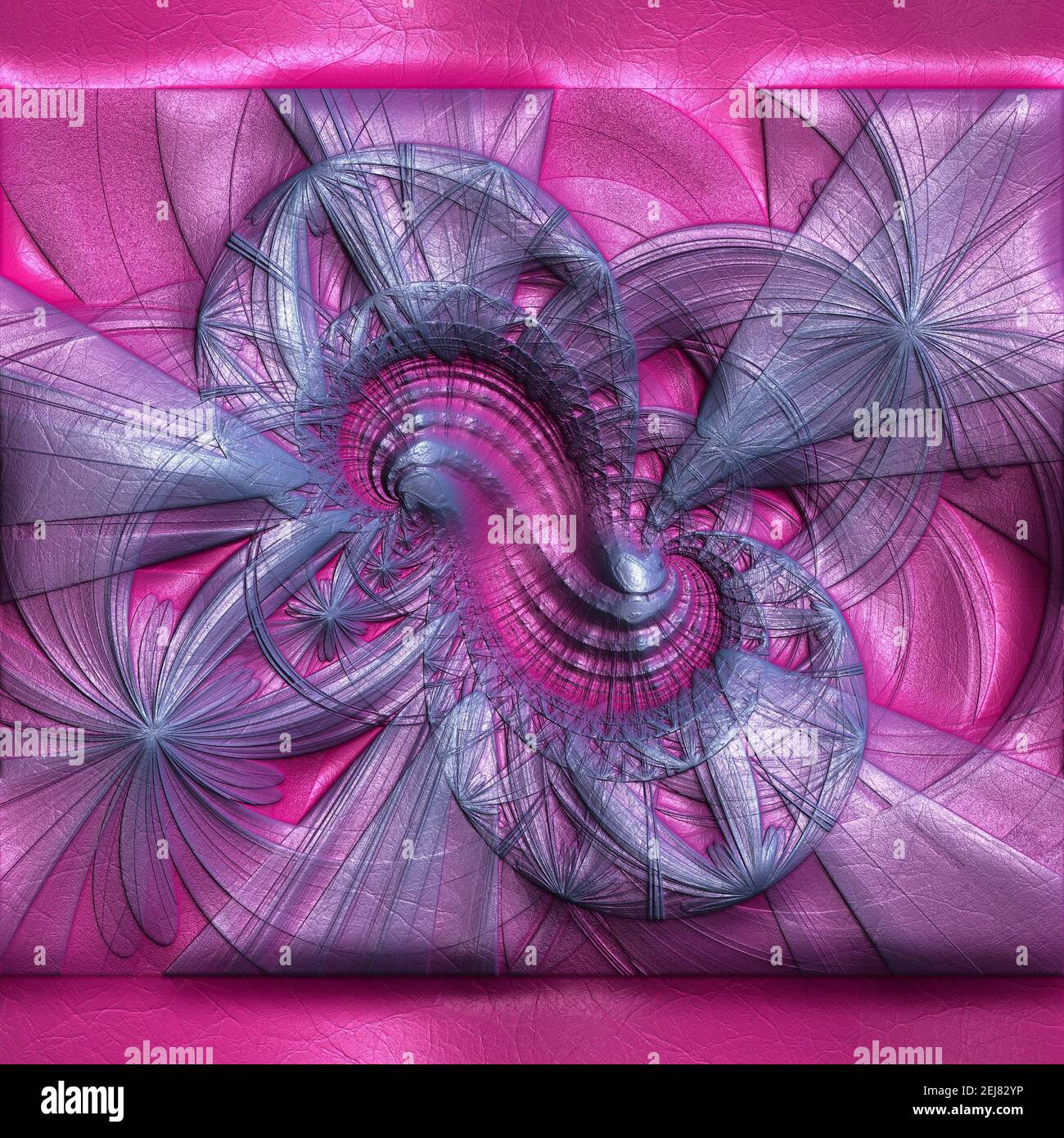 Luxury background with embossed fractal pattern on leather Stock Photo ...