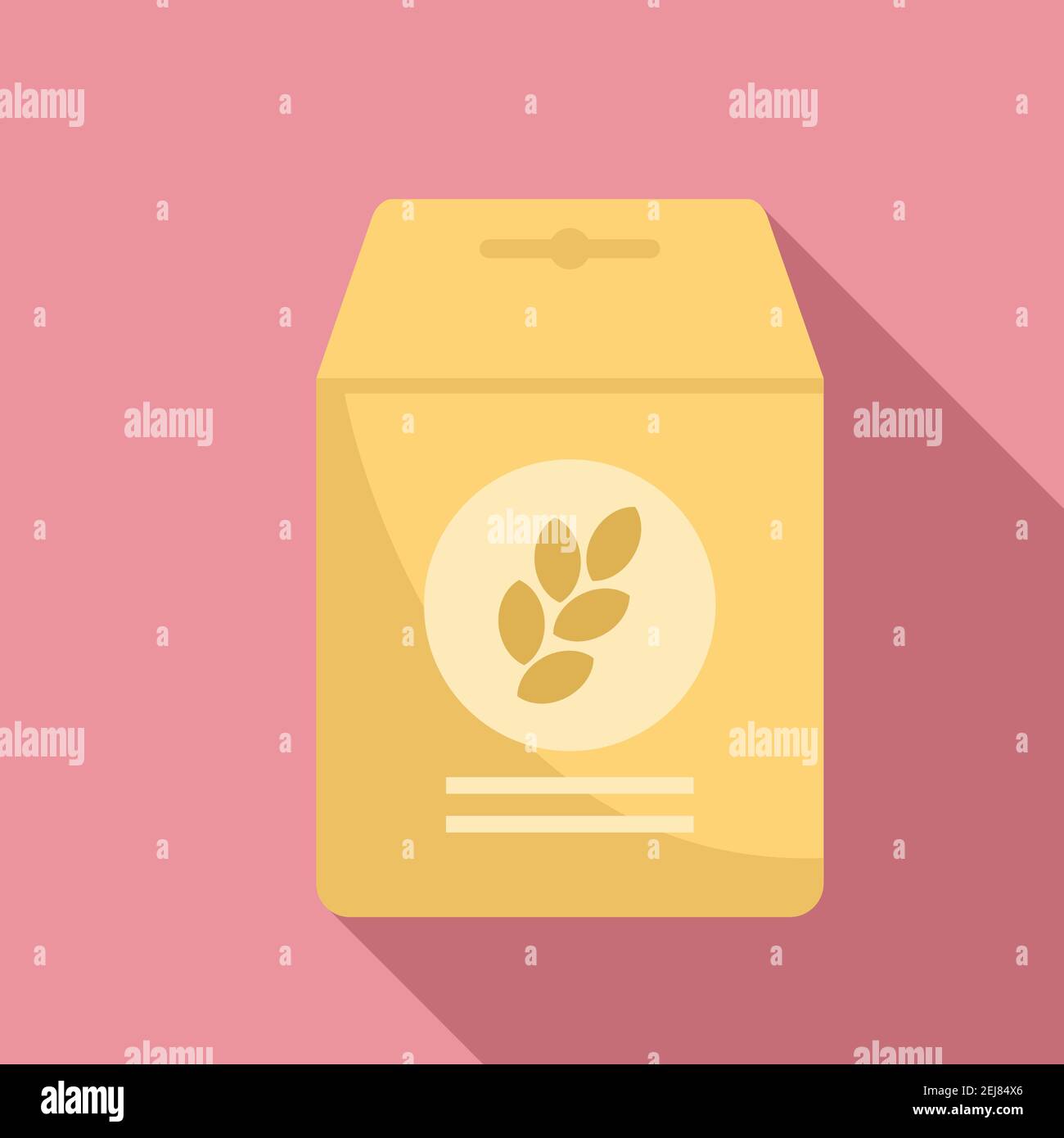 Cereal flakes muesli icon, flat style Stock Vector Image & Art - Alamy