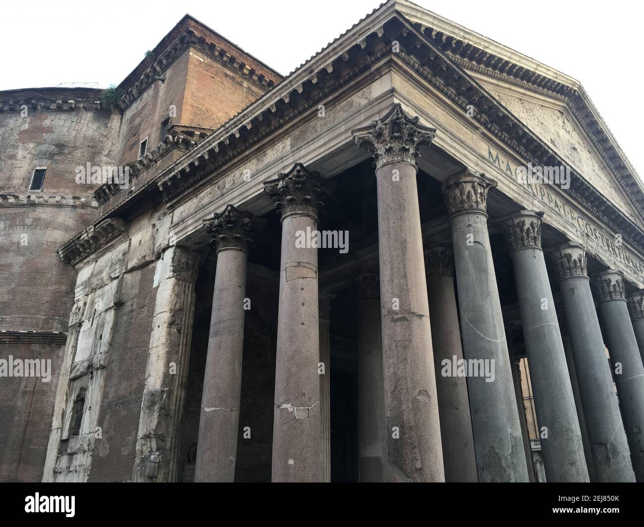 The pantheon in Rome, Italy.It is the only surviving Roman empire ...
