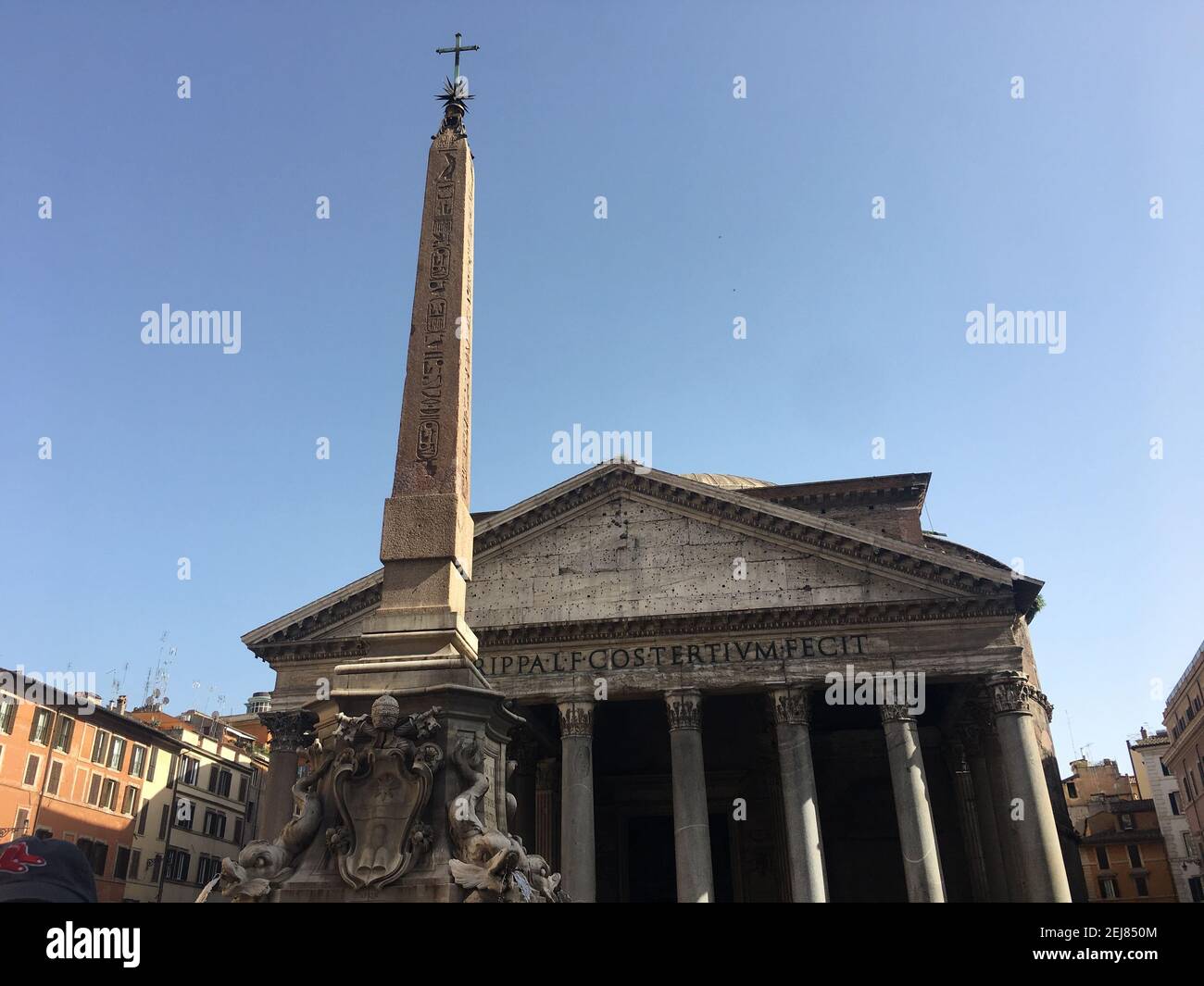 The pantheon in Rome, Italy.It is the only surviving Roman empire ...