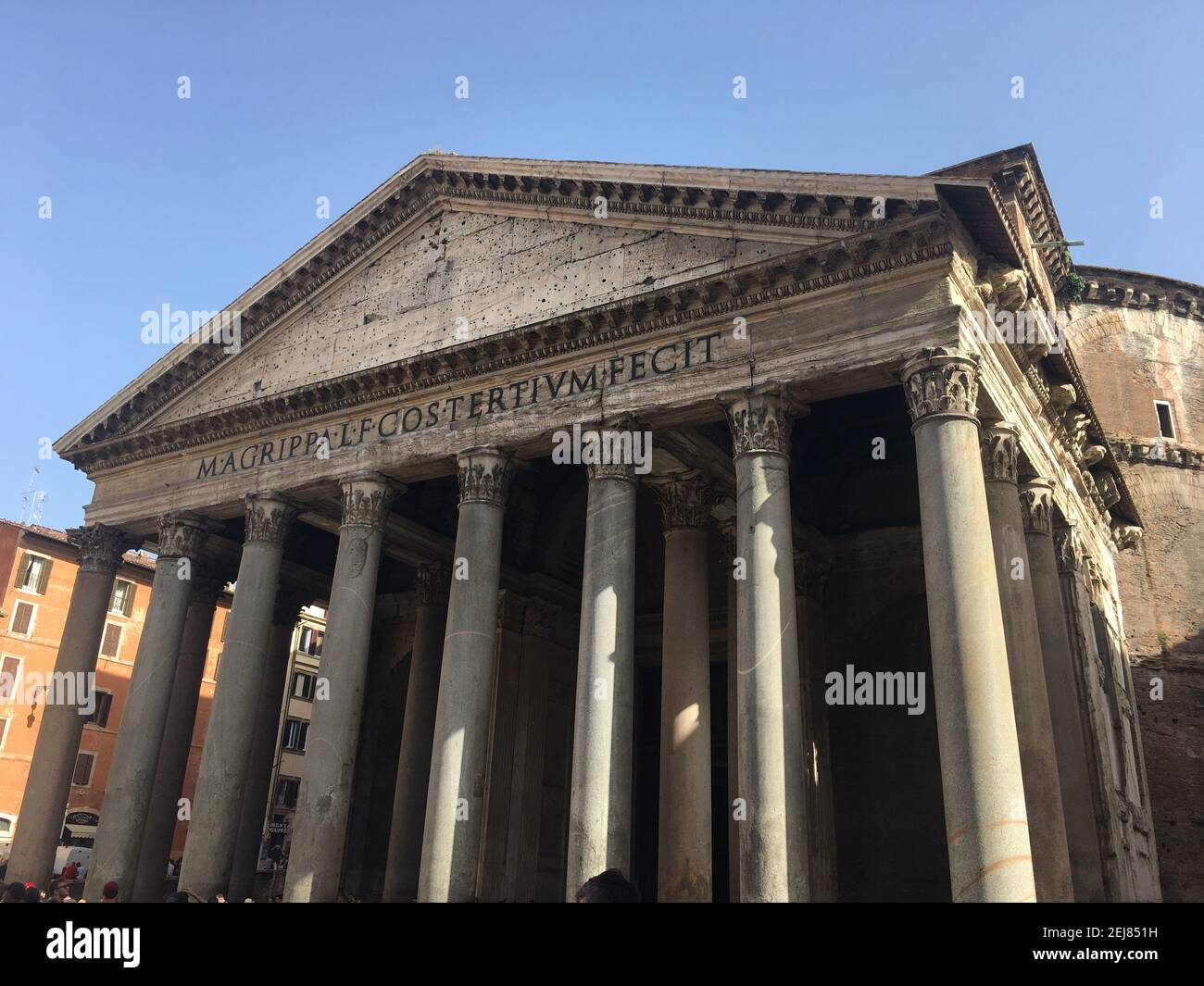The pantheon in Rome, Italy.It is the only surviving Roman empire ...