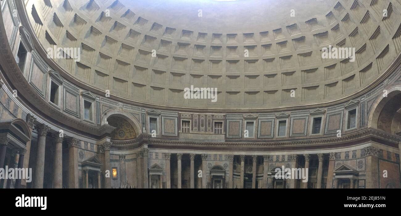 The pantheon in Rome, Italy.It is the only surviving Roman empire ...