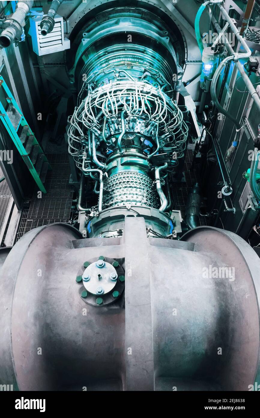 The turbine body with a turbocharger and a fuel supply system to the ...