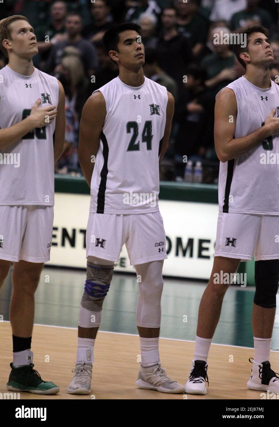 January 3, 2020 - Hawaii Rainbow Warriors middle blocker/opposite Danny ...