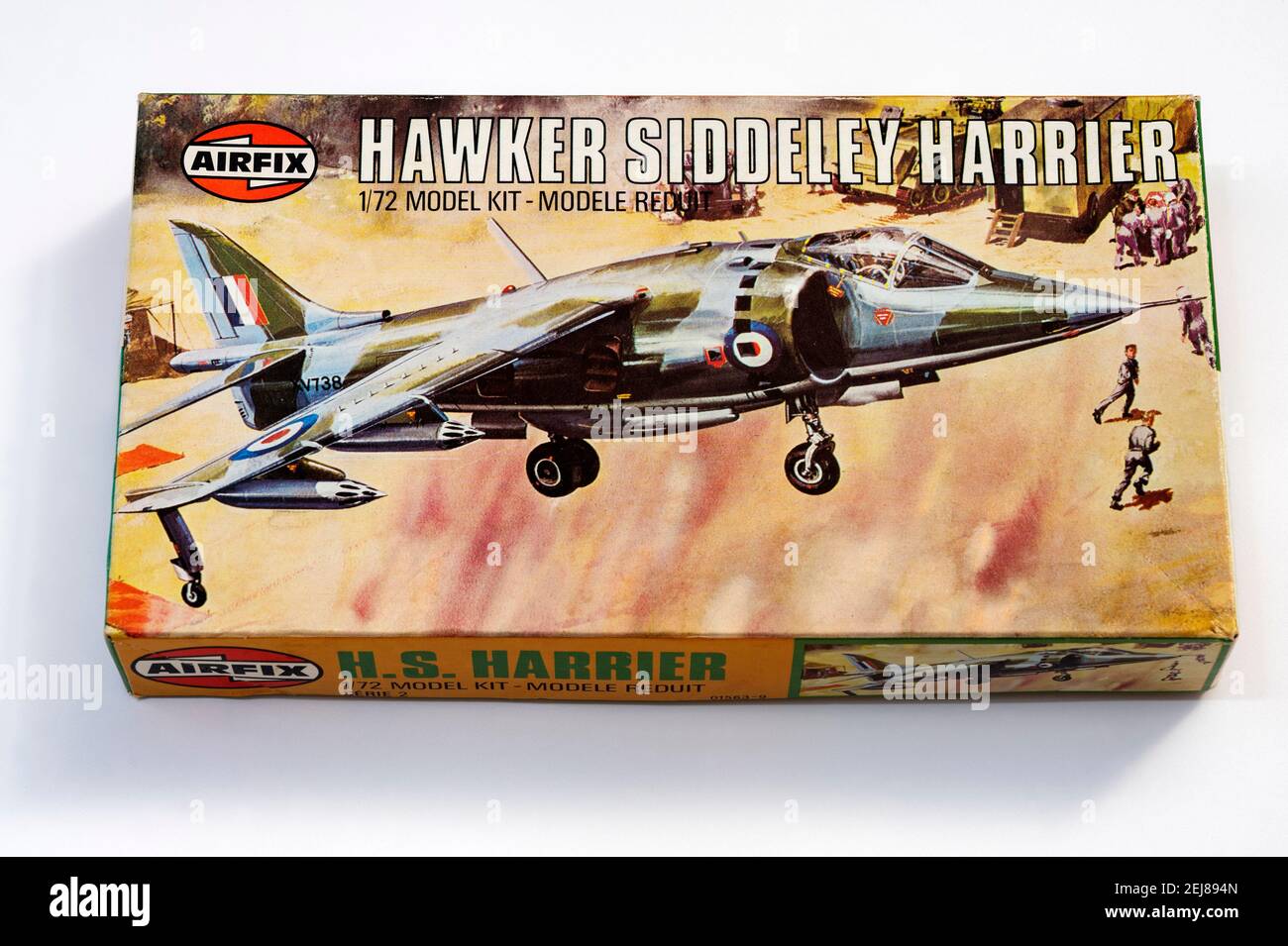 Airfix Hawker Siddeley Harrier 1/72 scale model aircraft Stock Photo ...