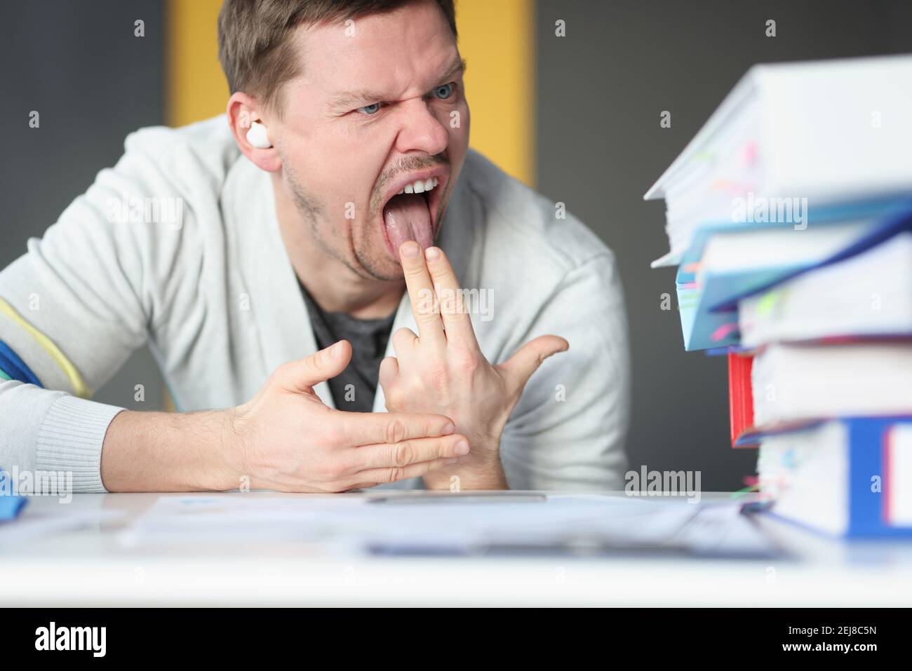 Disgusting mouth hi-res stock photography and images - Alamy