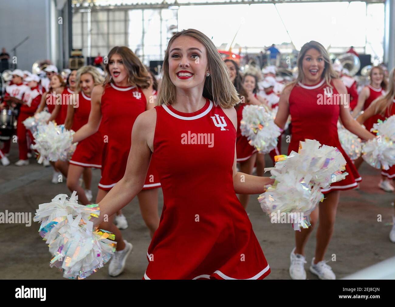 January 2, 2020: The Indiana dancers and marching band perform for the ...