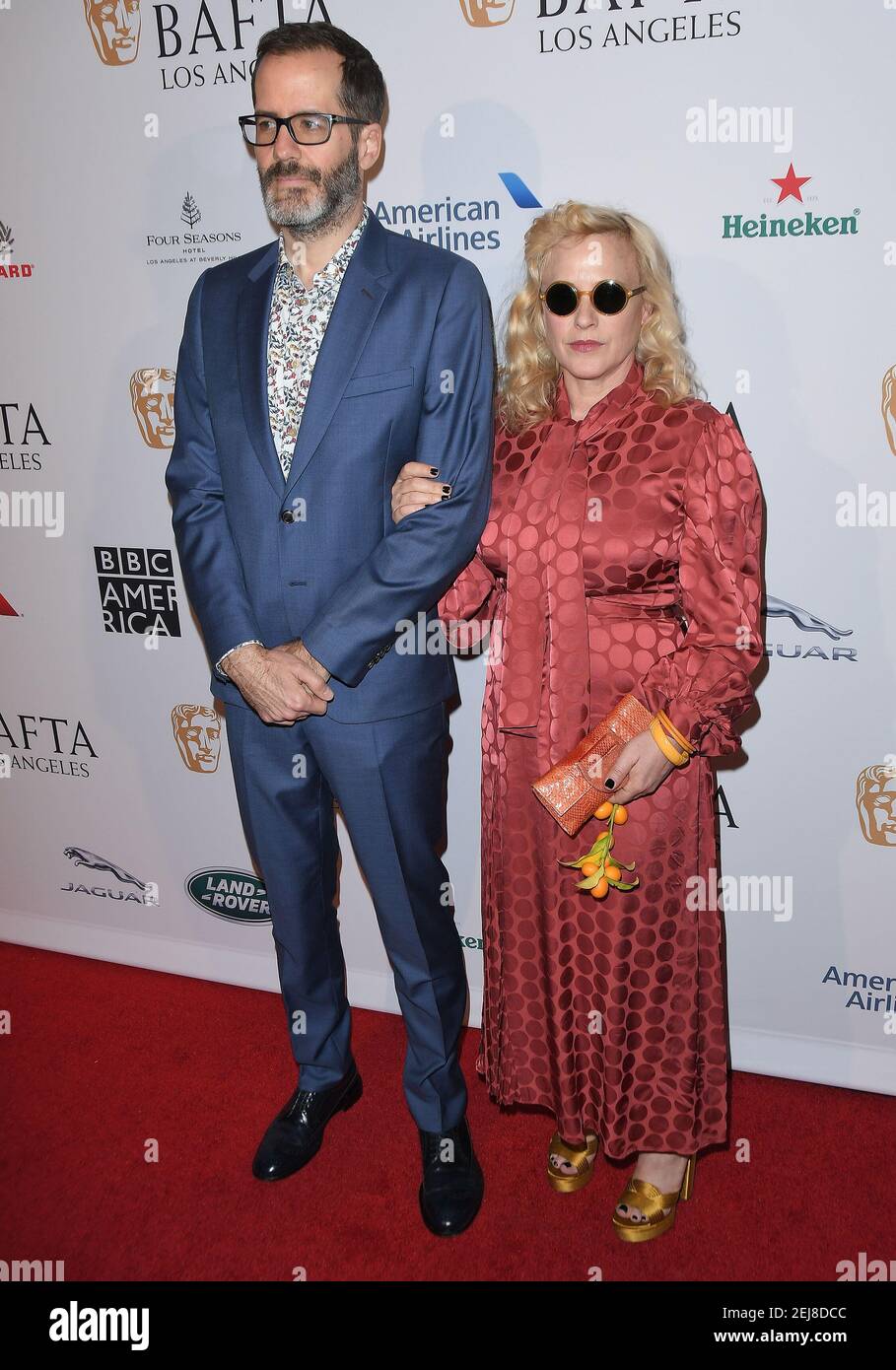 Eric White and Patricia Arquette arrives at The BAFTA Los Angeles Tea ...
