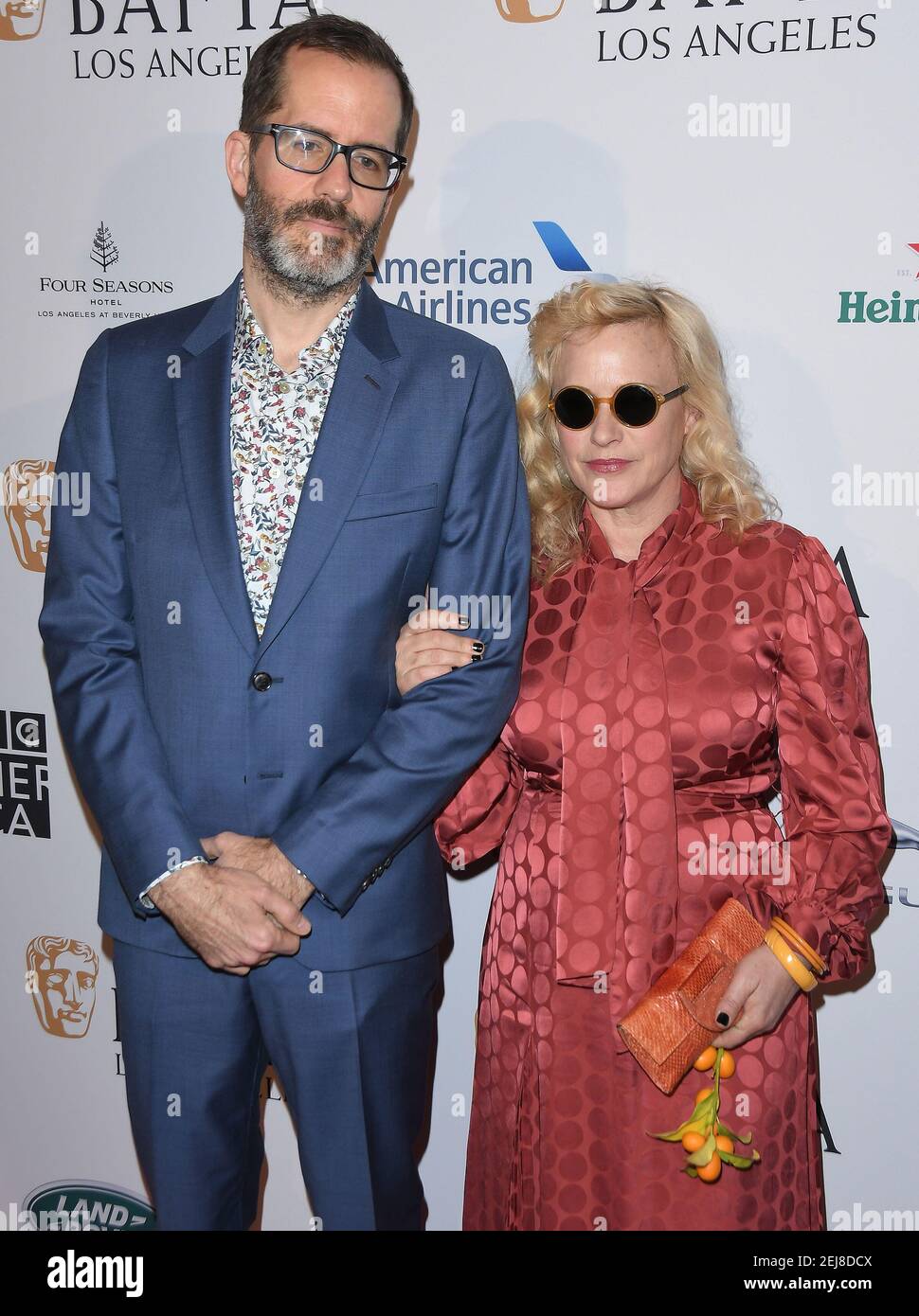 Eric White and Patricia Arquette arrives at The BAFTA Los Angeles Tea ...