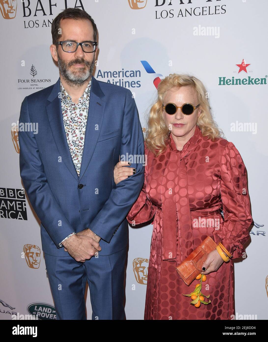 Eric White and Patricia Arquette arrives at The BAFTA Los Angeles Tea ...