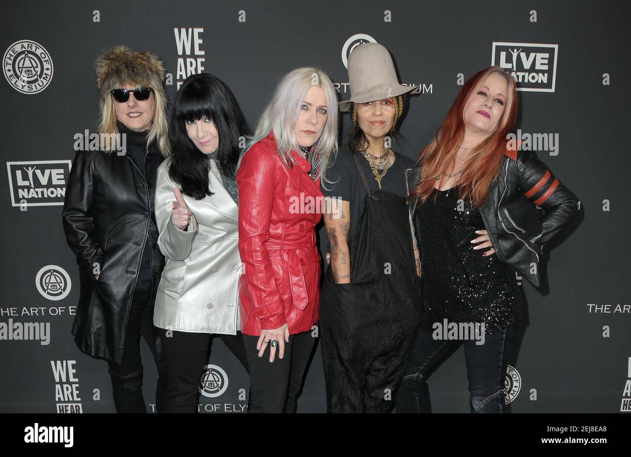 Suzi Gardner, Demetra Plakas, Donita Sparks, Jennifer Finch, and Linda ...