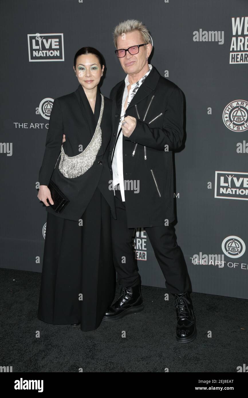 China Chow and Billy Idol walking on the red carpet during HEAVEN is ...