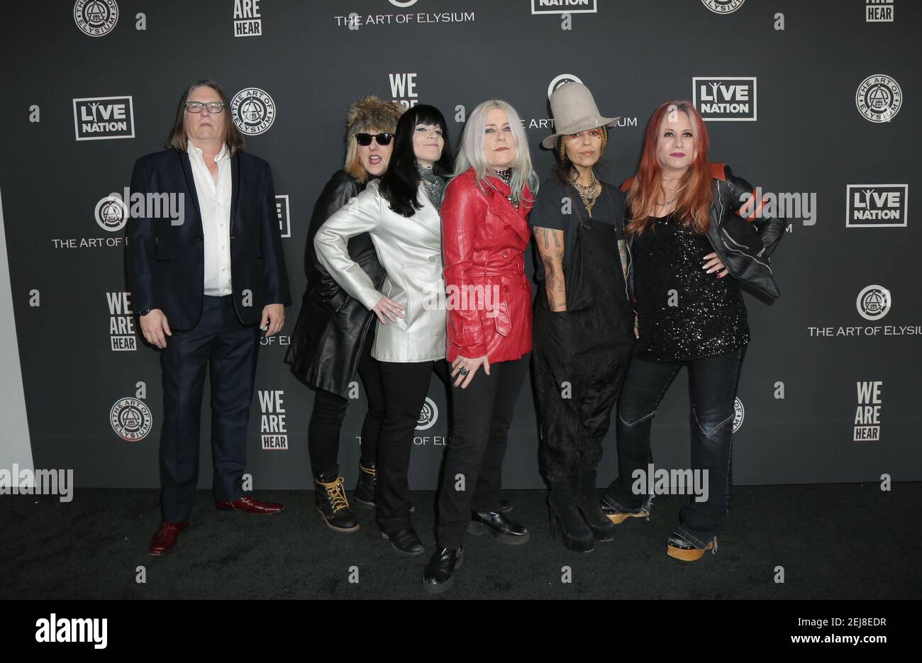 Suzi Gardner, Demetra Plakas, Donita Sparks, Jennifer Finch, and Linda ...