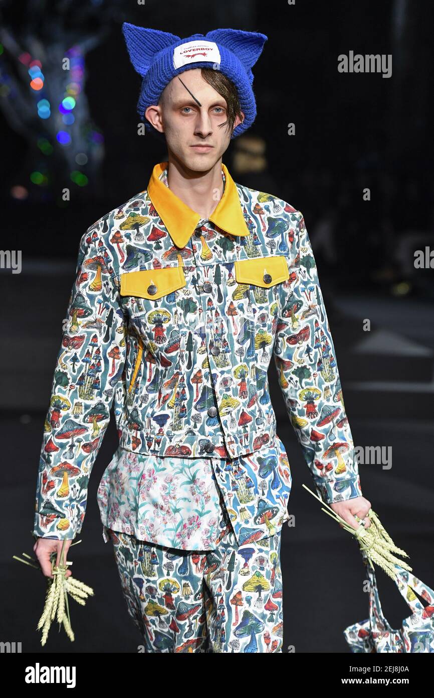 Model walks on the runway during the Charles Jeffrey Loverboy Fashion ...