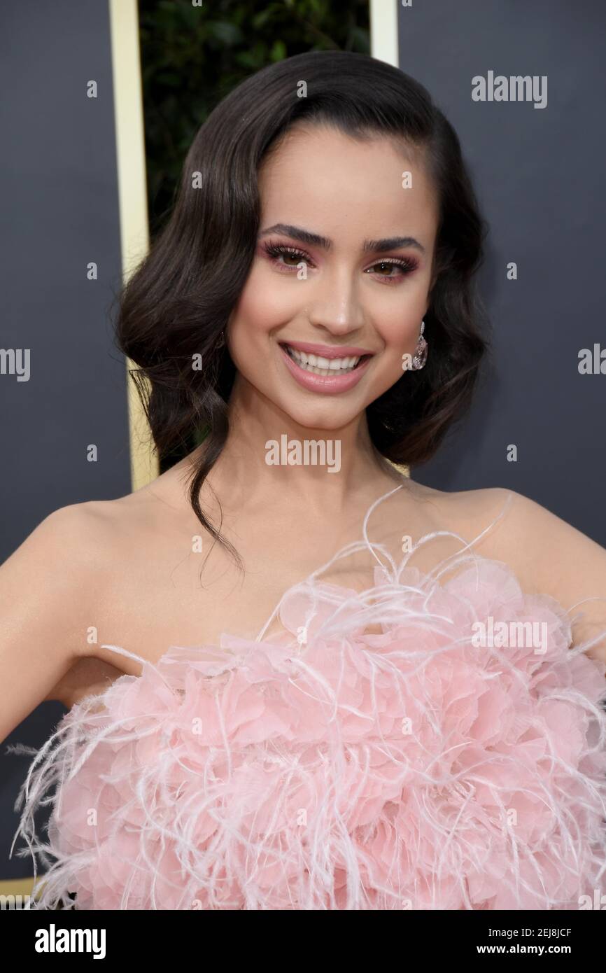 Sofia Carson arrives at the 77th Golden Globe Awards held at The ...
