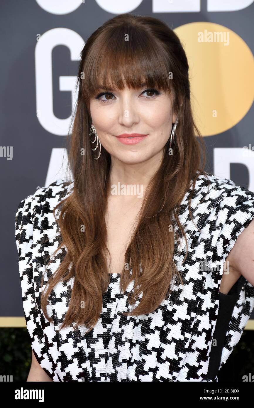 Lorene Scafaria arrives at the 77th Golden Globe Awards held at The ...