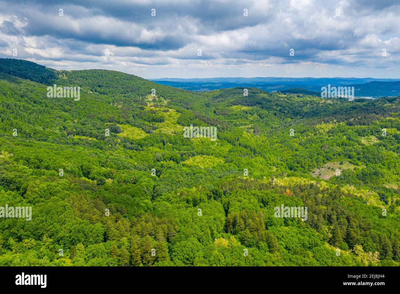 Aerial view of Strandzha mountains in Bulgaria Stock Photo - Alamy