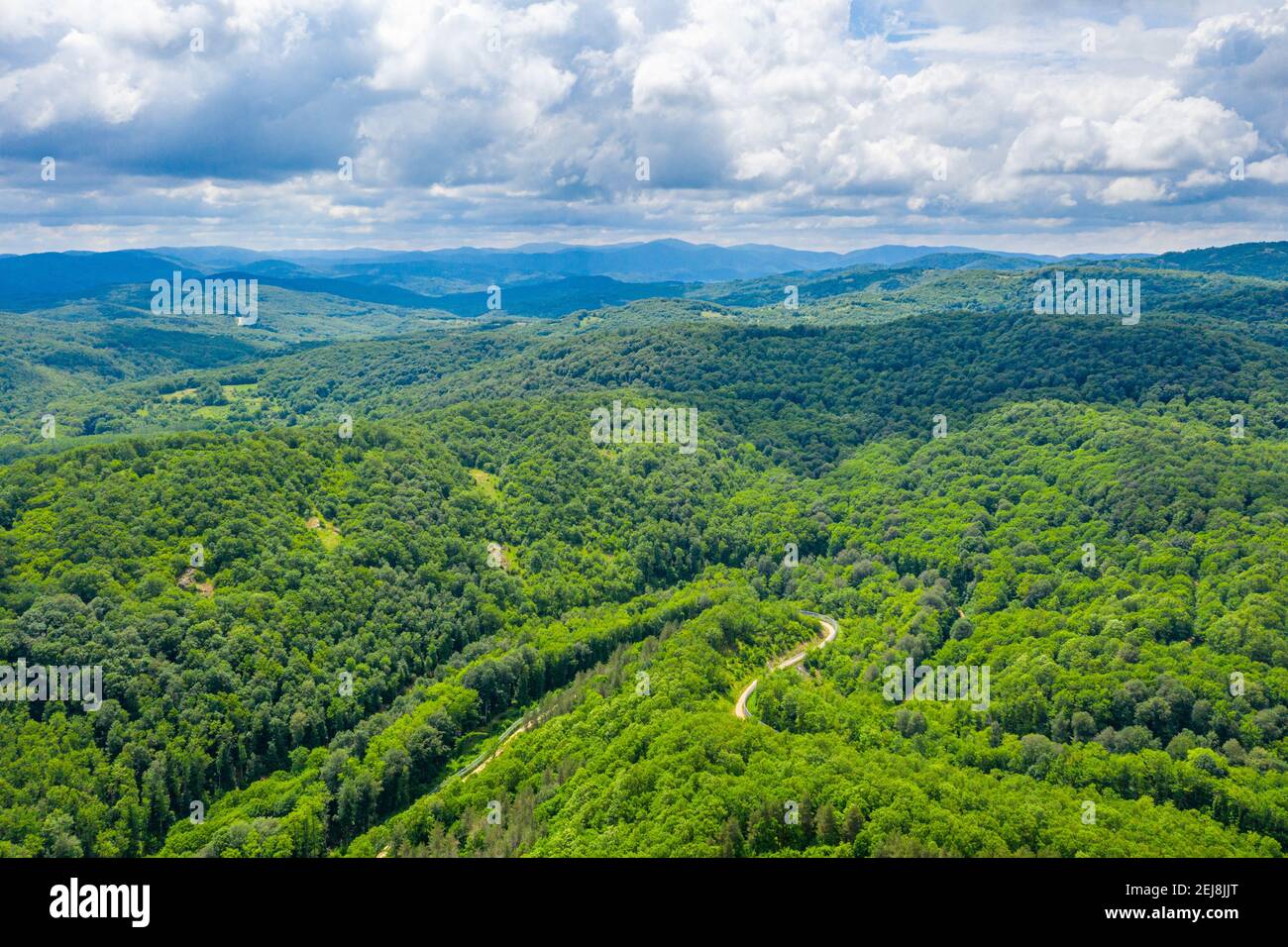 Aerial view of Strandzha mountains in Bulgaria Stock Photo - Alamy