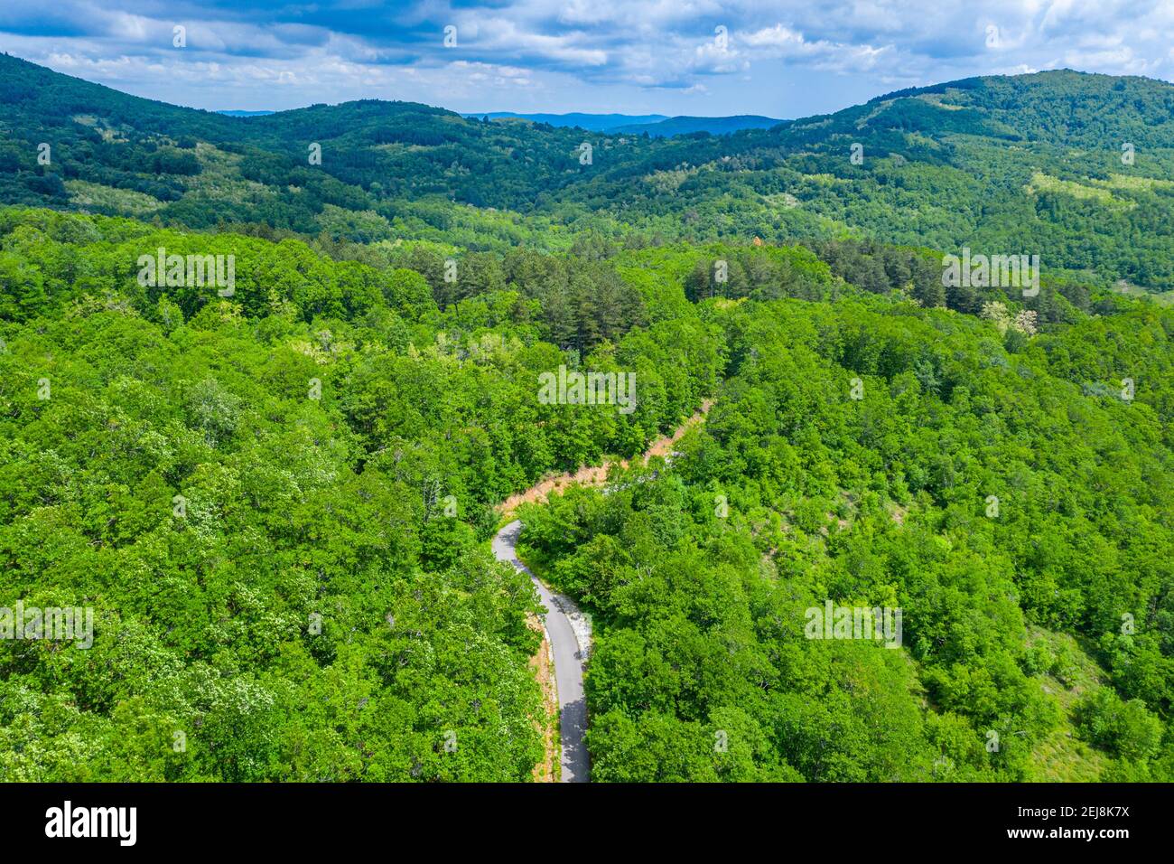 Aerial view of Strandzha mountains in Bulgaria Stock Photo - Alamy