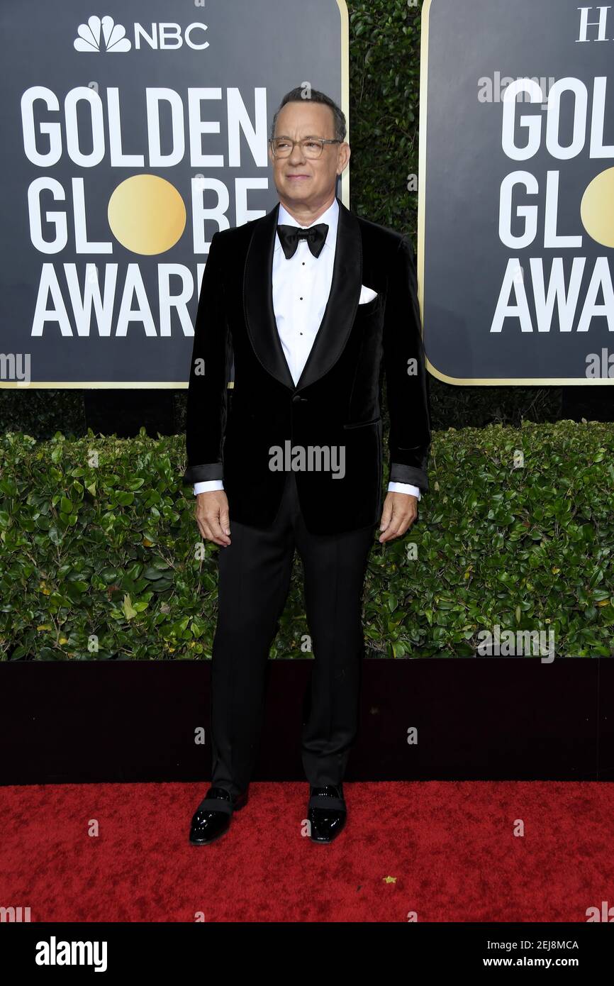 Tom Hanks arrives at the 77th Golden Globe Awards held at The Beverly ...
