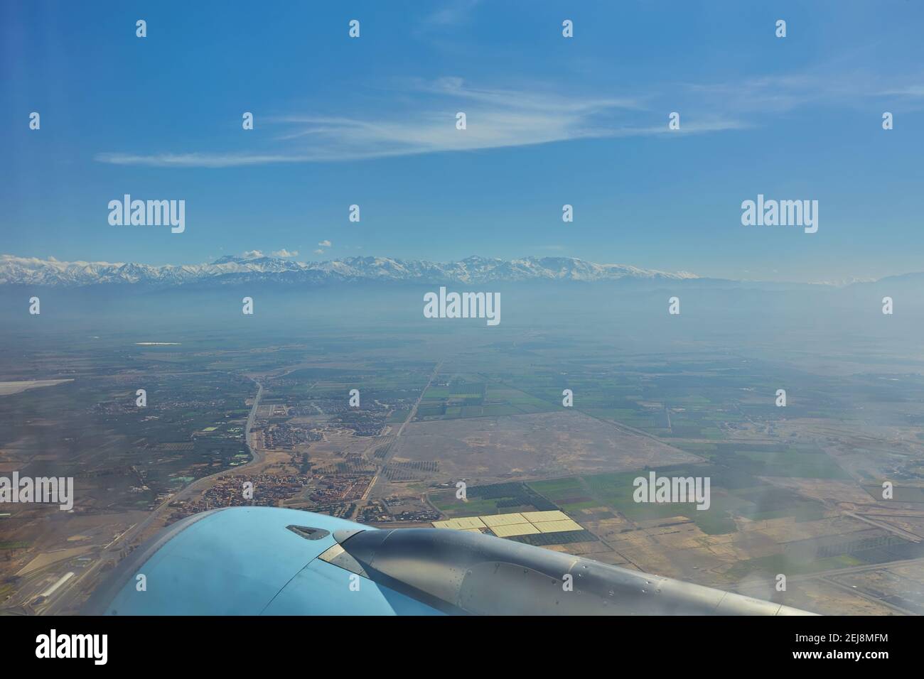 Aerial view of Marrakech, Morocco, on a clear, sunny day Stock Photo ...