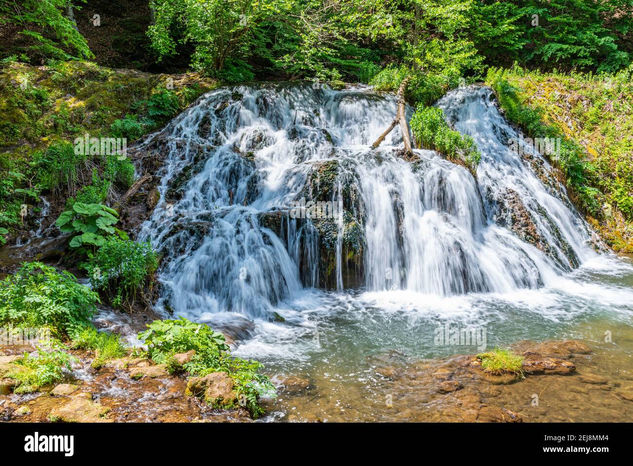Dokuzak waterfall in Strandzha mountains in Bulgaria Stock Photo - Alamy