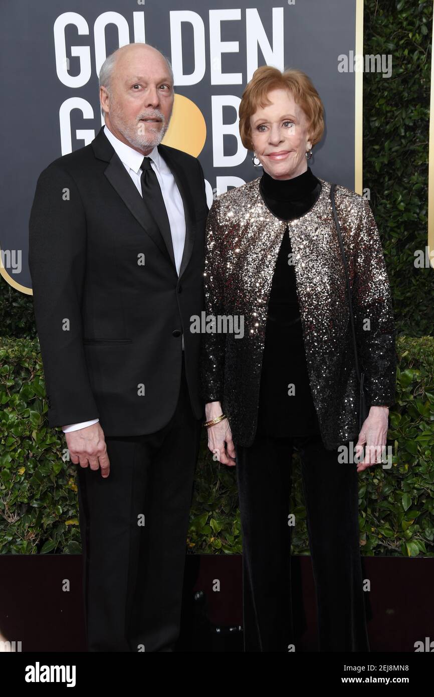 Carol Burnett and Brian Miller arrives at the 77th Golden Globe Awards held at The Beverly ...