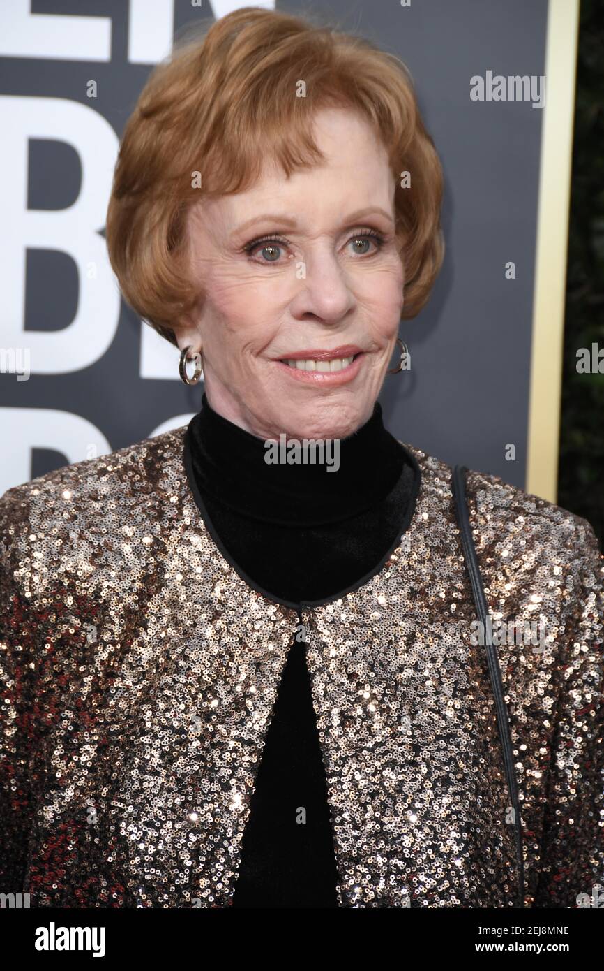 Carol Burnett arrives at the 77th Golden Globe Awards held at The Beverly Hilton Hotel on ...
