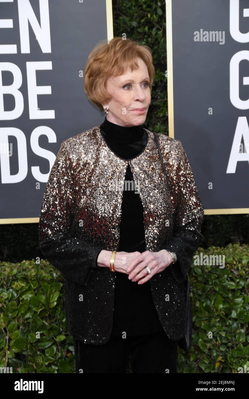 Carol Burnett arrives at the 77th Golden Globe Awards held at The Beverly Hilton Hotel on ...