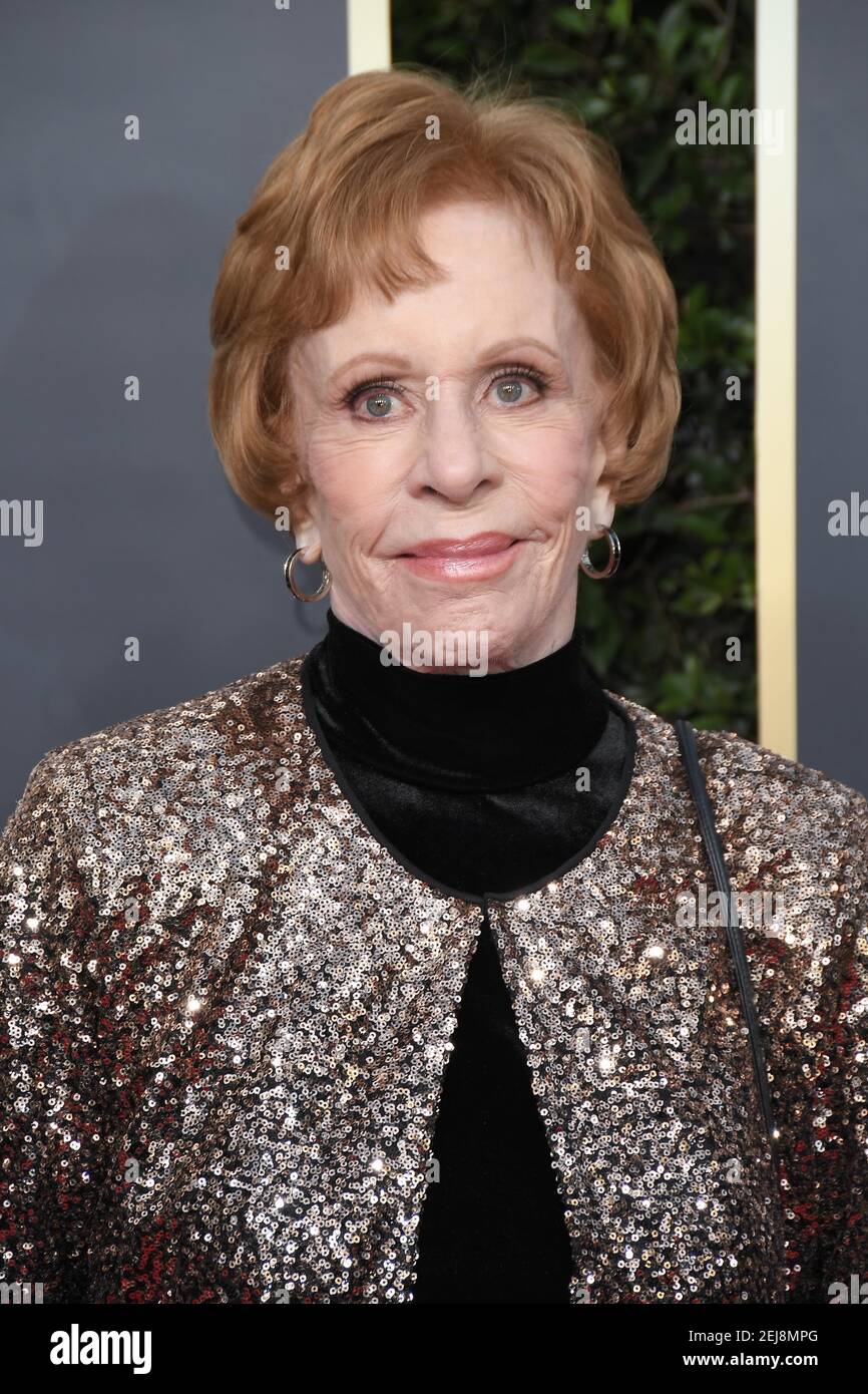 Carol Burnett arrives at the 77th Golden Globe Awards held at The Beverly Hilton Hotel on ...