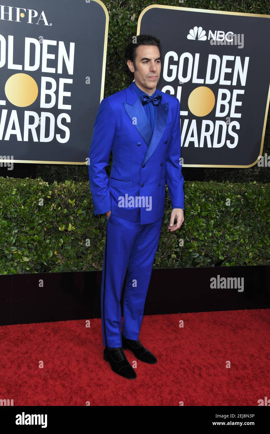 Sacha Baron Cohen arrives at the 77th Golden Globe Awards held at The ...