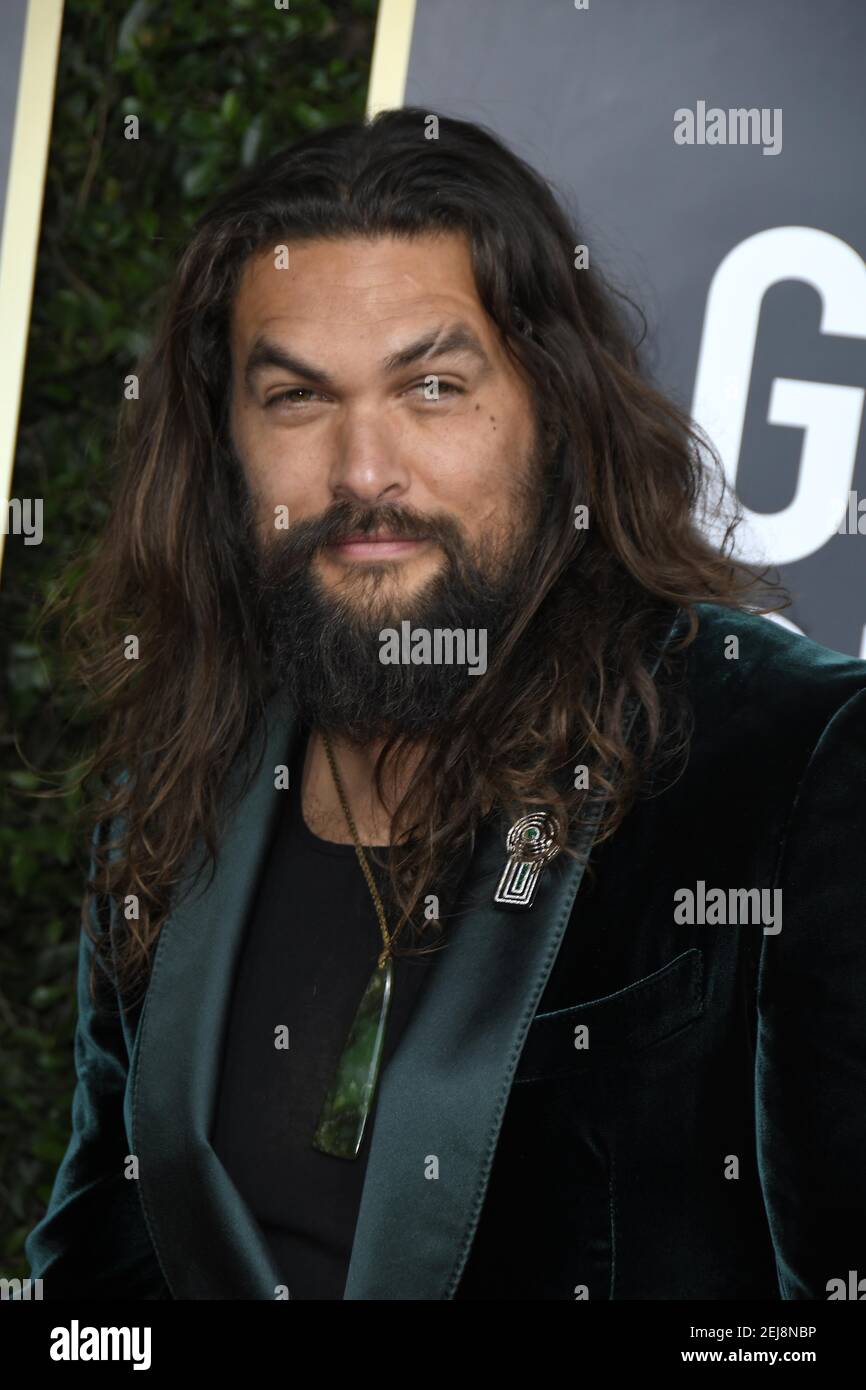 Jason Momoa arrives at the 77th Golden Globe Awards held at The Beverly ...