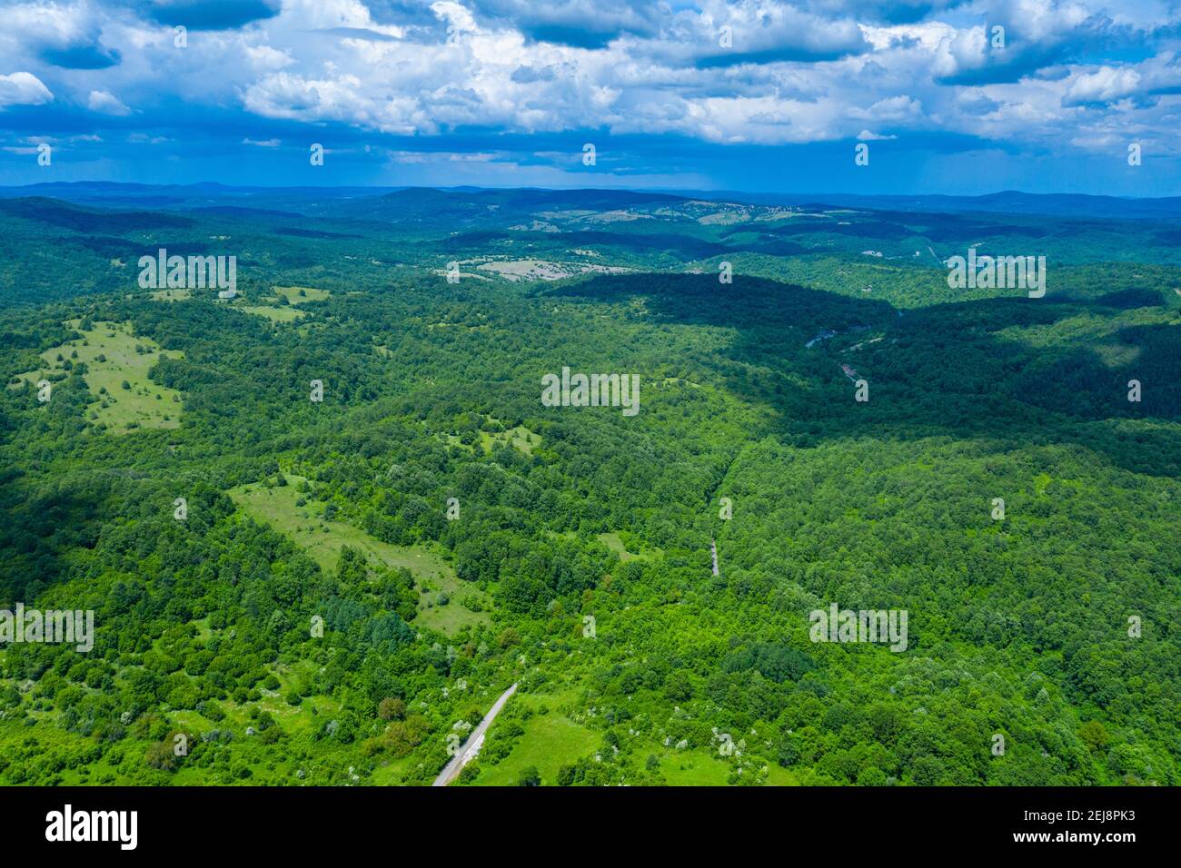 Aerial view of Strandzha mountains in Bulgaria Stock Photo - Alamy