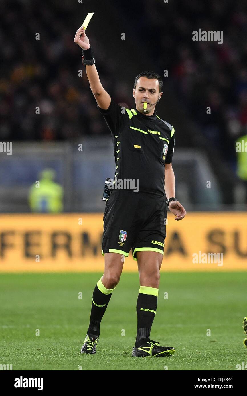 Referee Marco Di Bello Roma 5-1-2020 Stadio Olimpico Football Serie A ...
