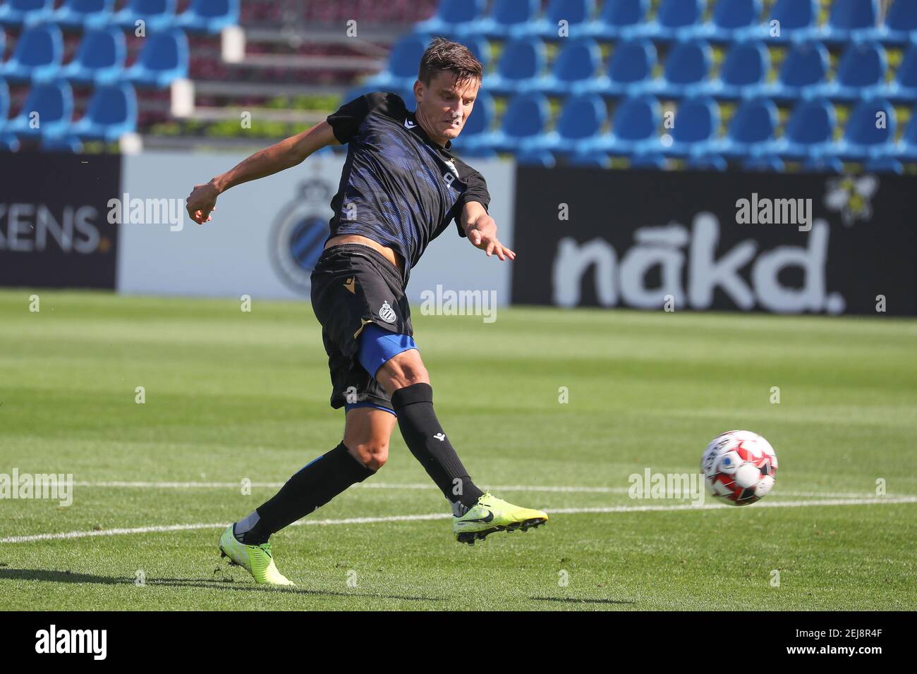 Club's Jelle Vossen pictured in action during the winter training camp ...