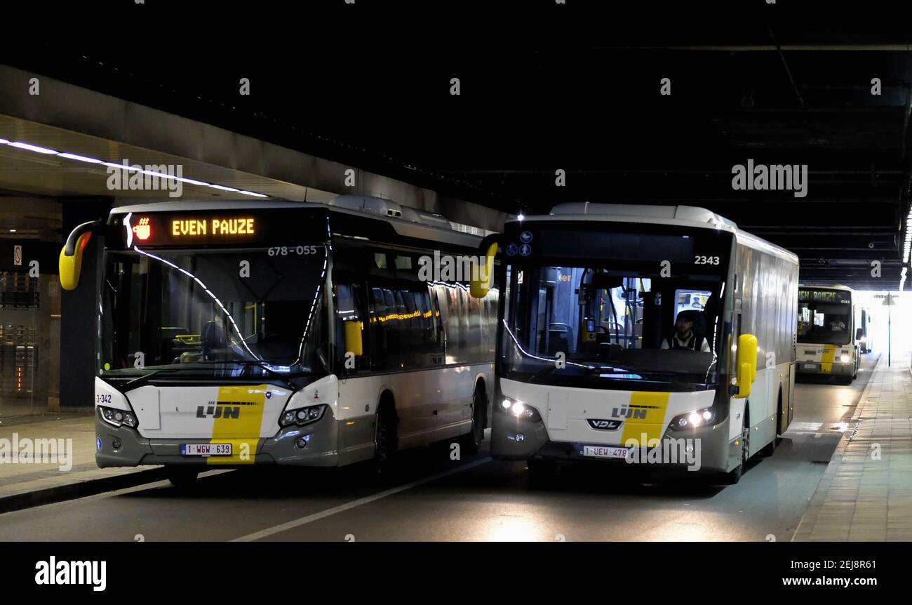 Illustration picture the new bus stop, as the works are done for the ...